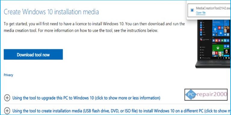 How to create Windows 10 Bootable USB Installation media