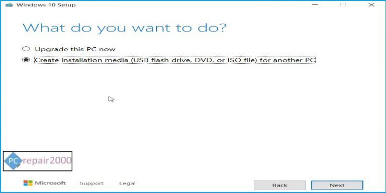 How to create Windows 10 Bootable USB Installation media
